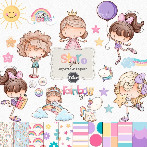 Cute Girl Art - Etsy