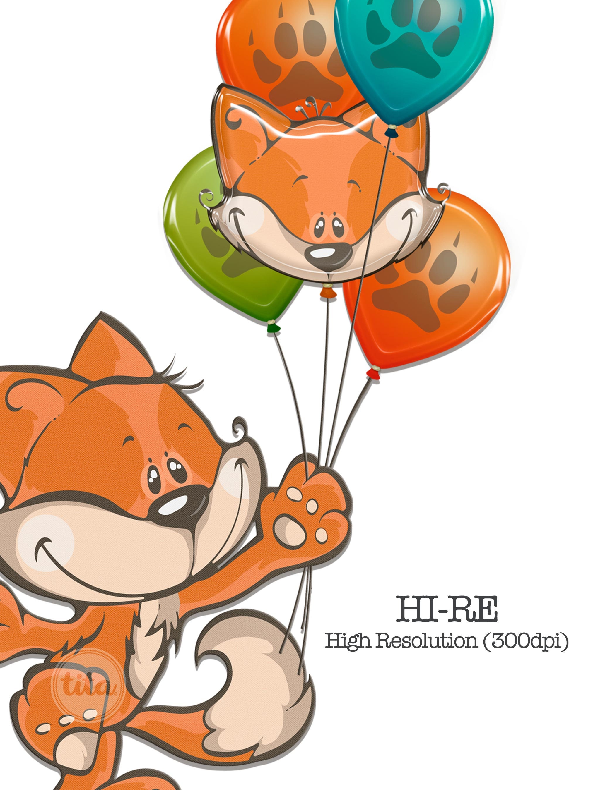 Foxes Clipart Nursery Decor Woodland Animals Digital Bundle - Etsy