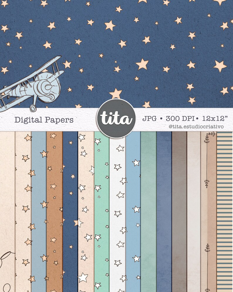 Little Prince Clip Arts and Papers Outline Doodle Kids Party - Etsy