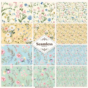 Regency Era Digital Papers 02, Scrapbook Material, Wild Floral, Vintage ...