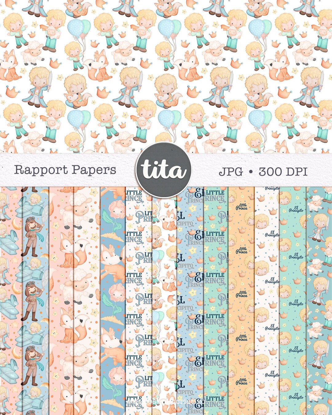 Little Prince Rapport Papers, Le Petit Prince Printable Rapports ...
