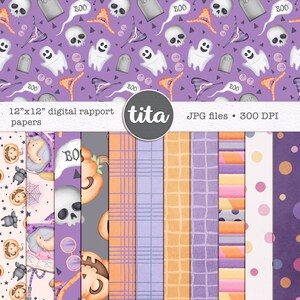 Halloween Pink Witches Clipart, Watercolor Witches and Digital Papers ...