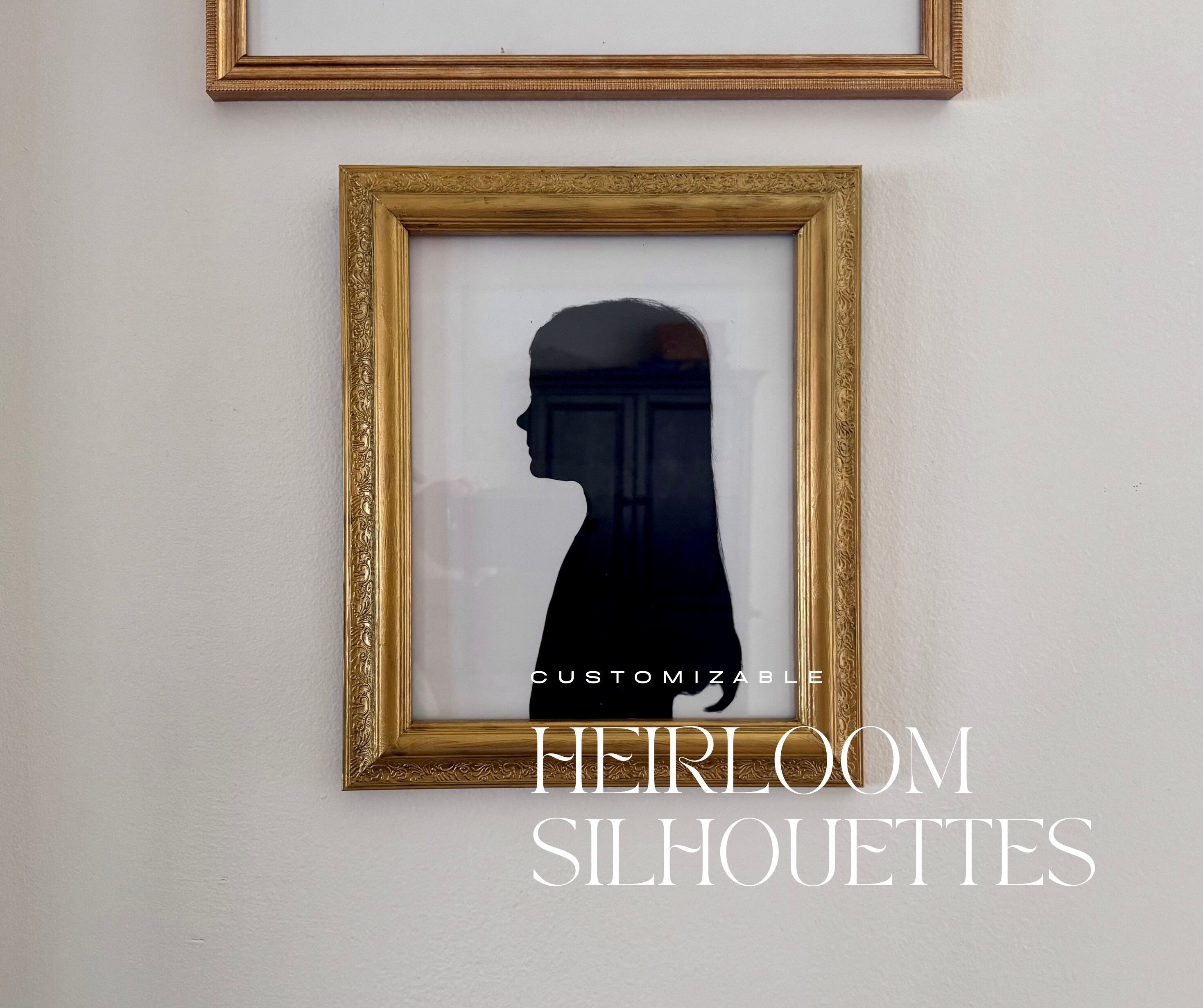 Heirloom Silhouette Portraits Personalized Digital Portrait - Etsy