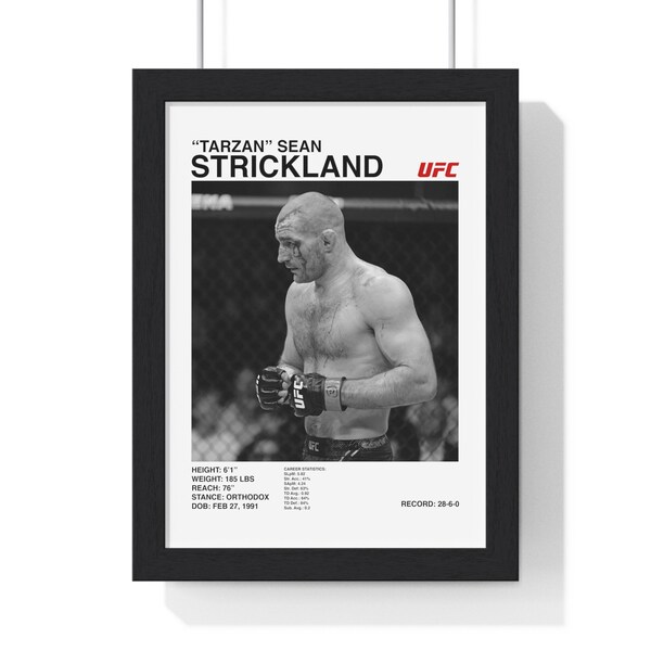Sean Strickland Poster - Etsy