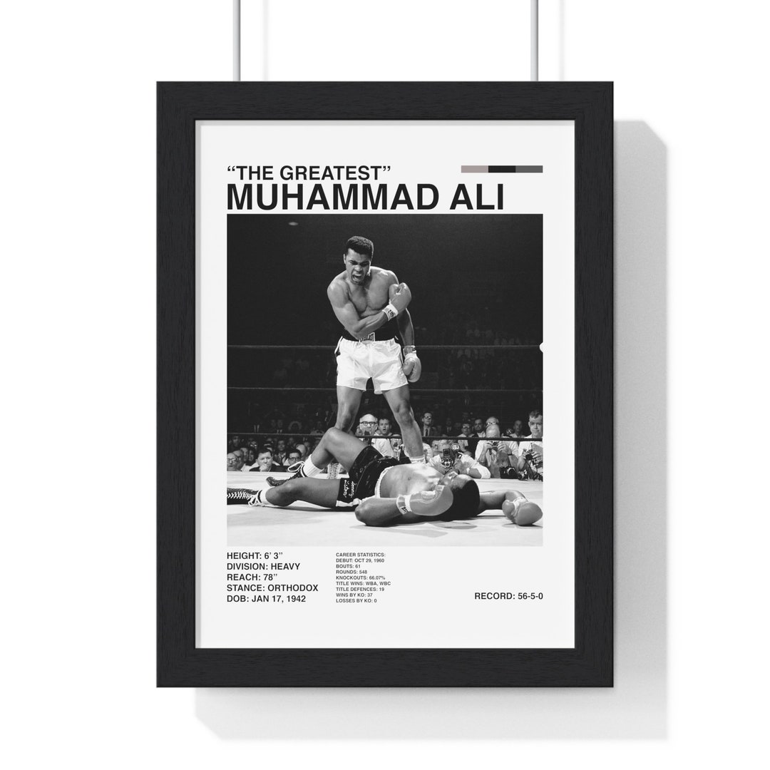 Muhammad Ali Boxing Poster Wall Art - Etsy