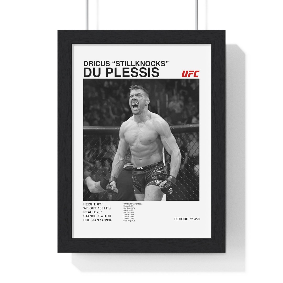 Dricus Du Plessis UFC Poster Wall Art - Etsy