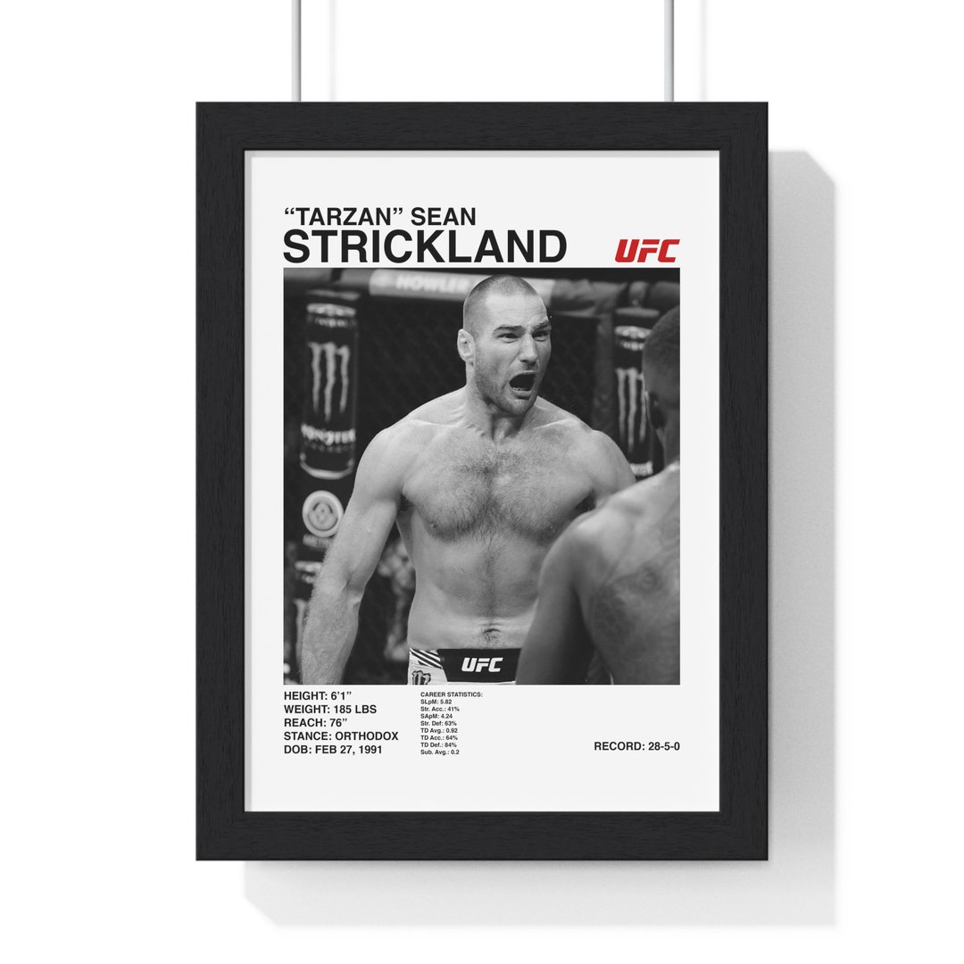 Sean tarzan Strickland UFC DIGITAL Poster Wall Art - Etsy