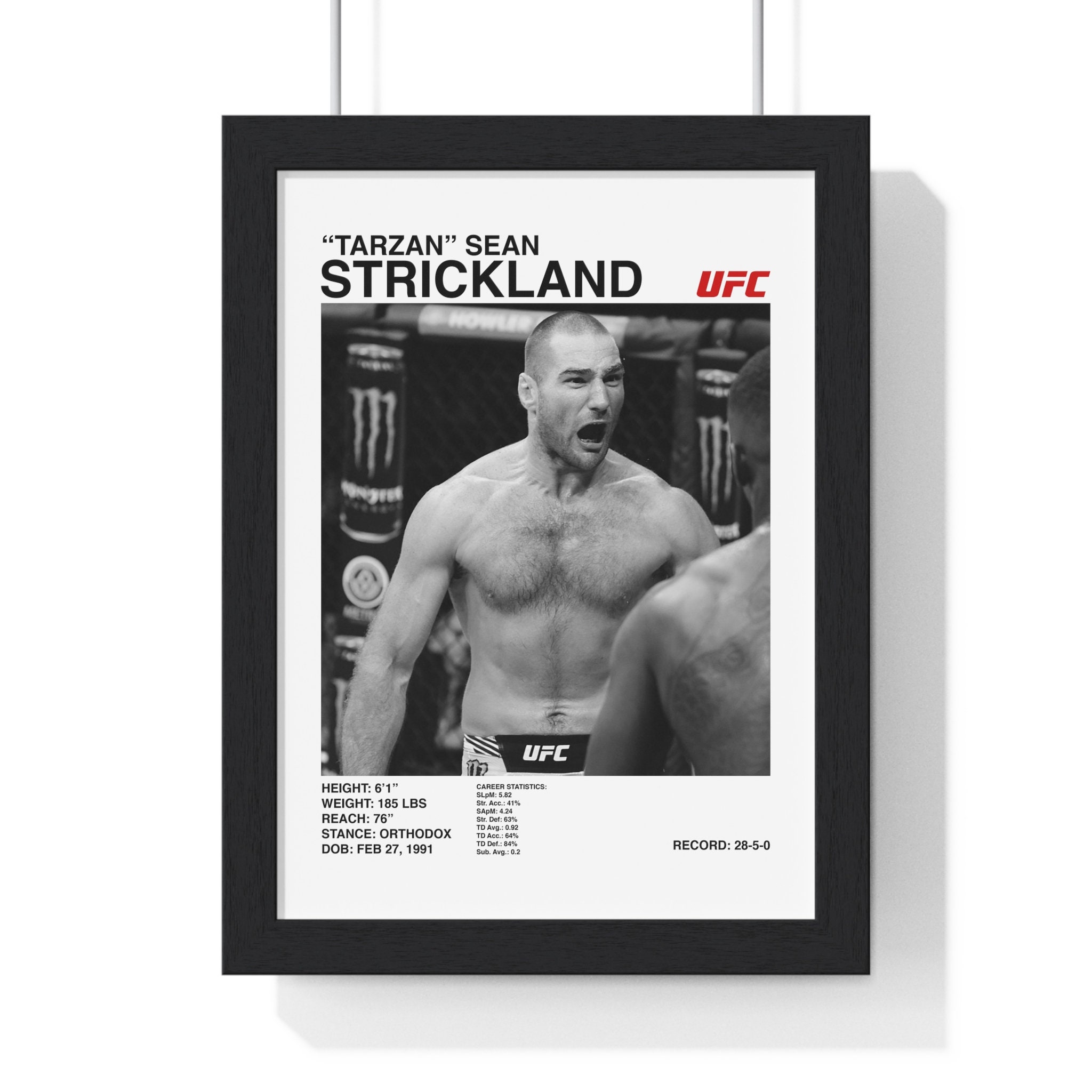 Sean tarzan Strickland UFC DIGITAL Poster Wall Art - Etsy