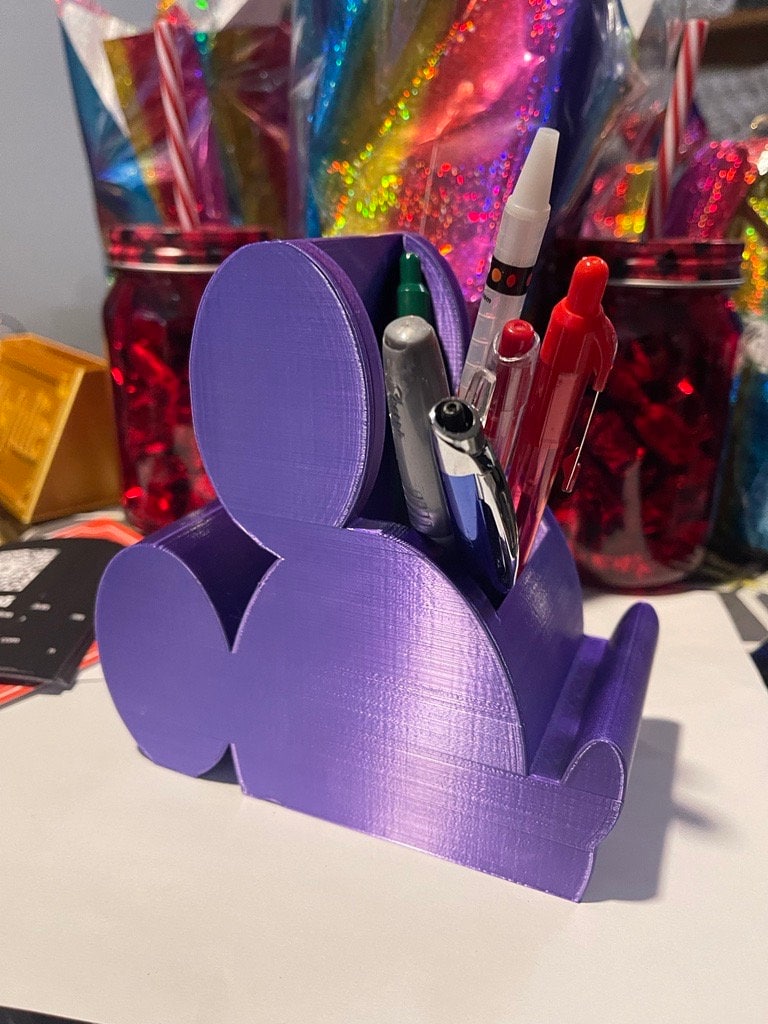 Mickey Mouse Pen and Accessory Holder - Etsy