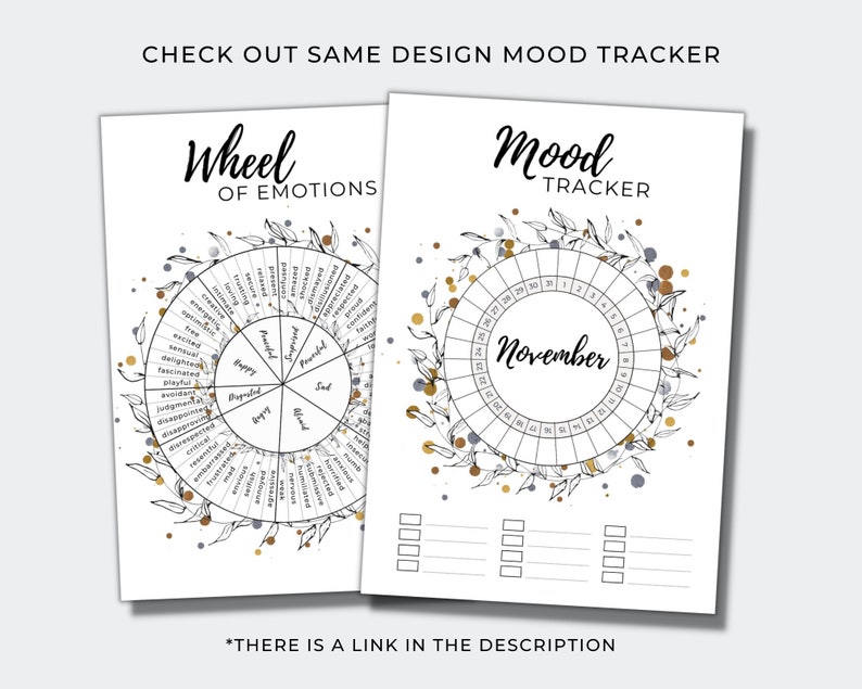 Wheel of Emotions Printable Feelings Wheel Pdf Daily - Etsy