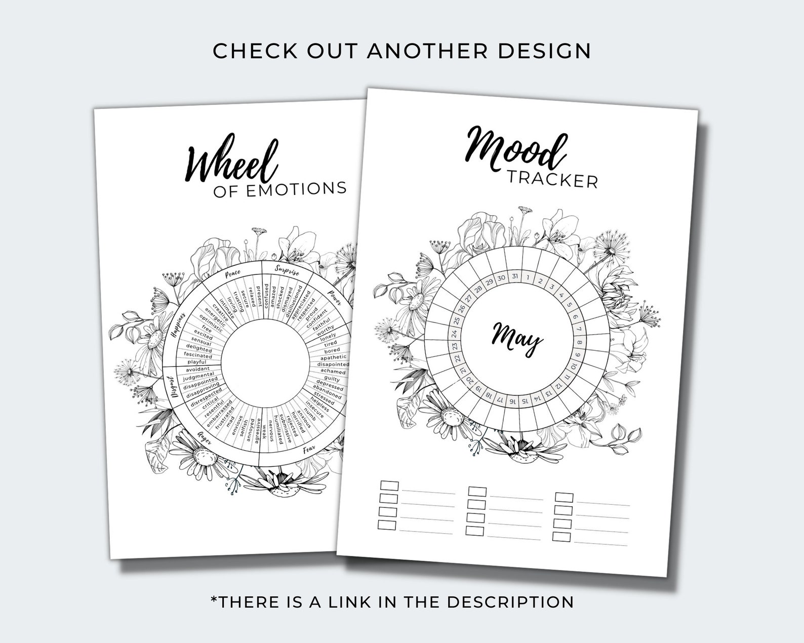 Monthly Mood Tracker Printable Mood Tracker Daily Bullet - Etsy