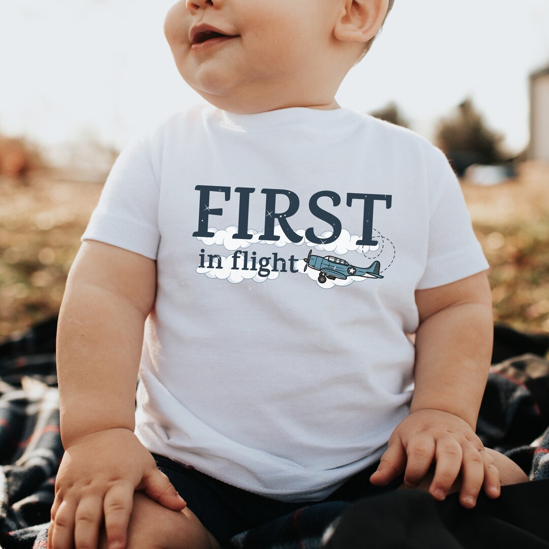 1st in Flight Birthday Shirt First Birthday Shirt Birthday - Etsy
