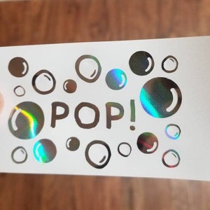 POP! - Vinyl Bubble Sticker - Bubble Decal - Etsy