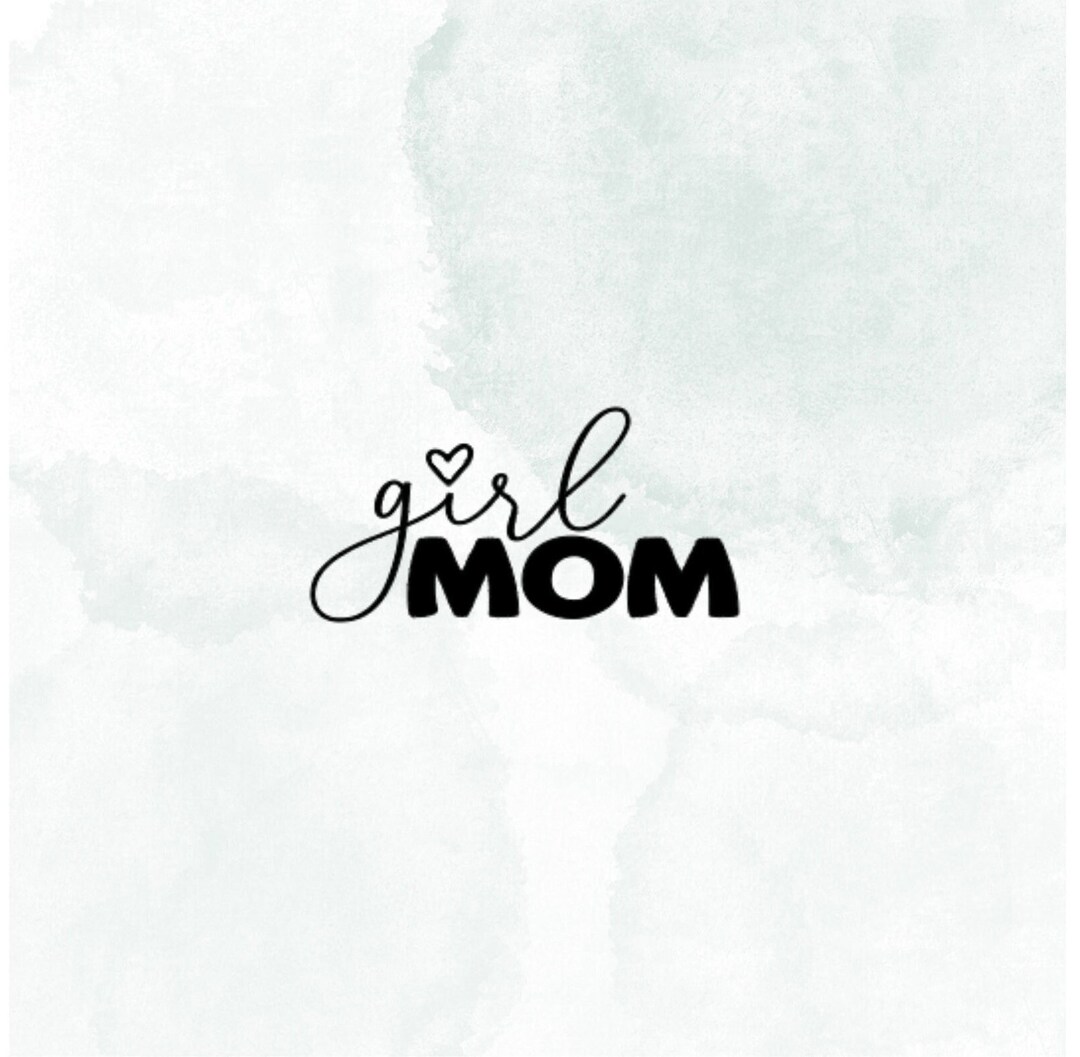 Girl Mom Vinyl Decal - Girl Mom Sticker - Laptop Decal - Water Bottle ...