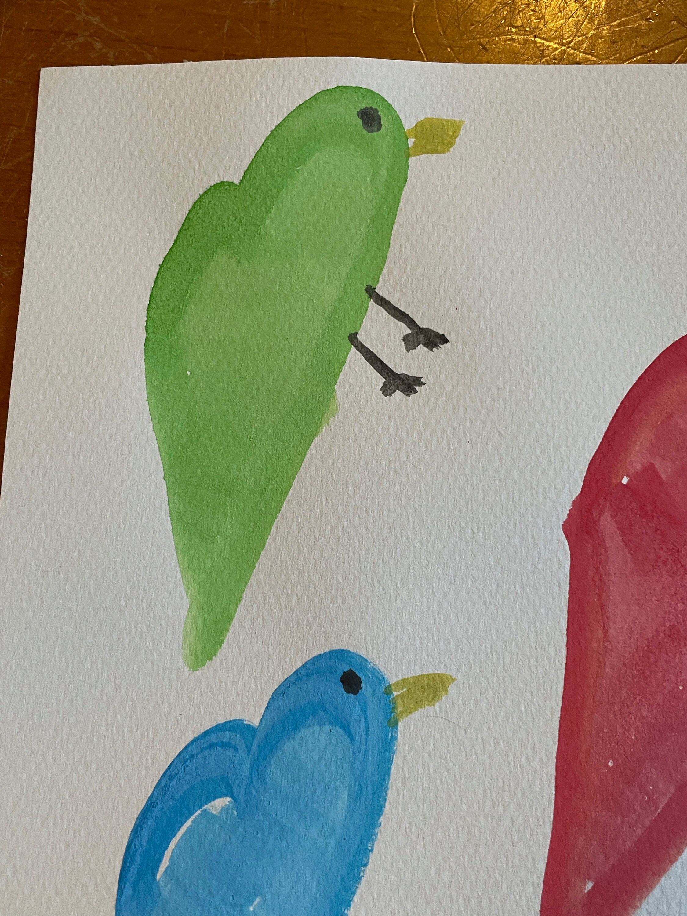 Wacky Birds, Which Side is Up Watercolor Painting - Etsy Australia