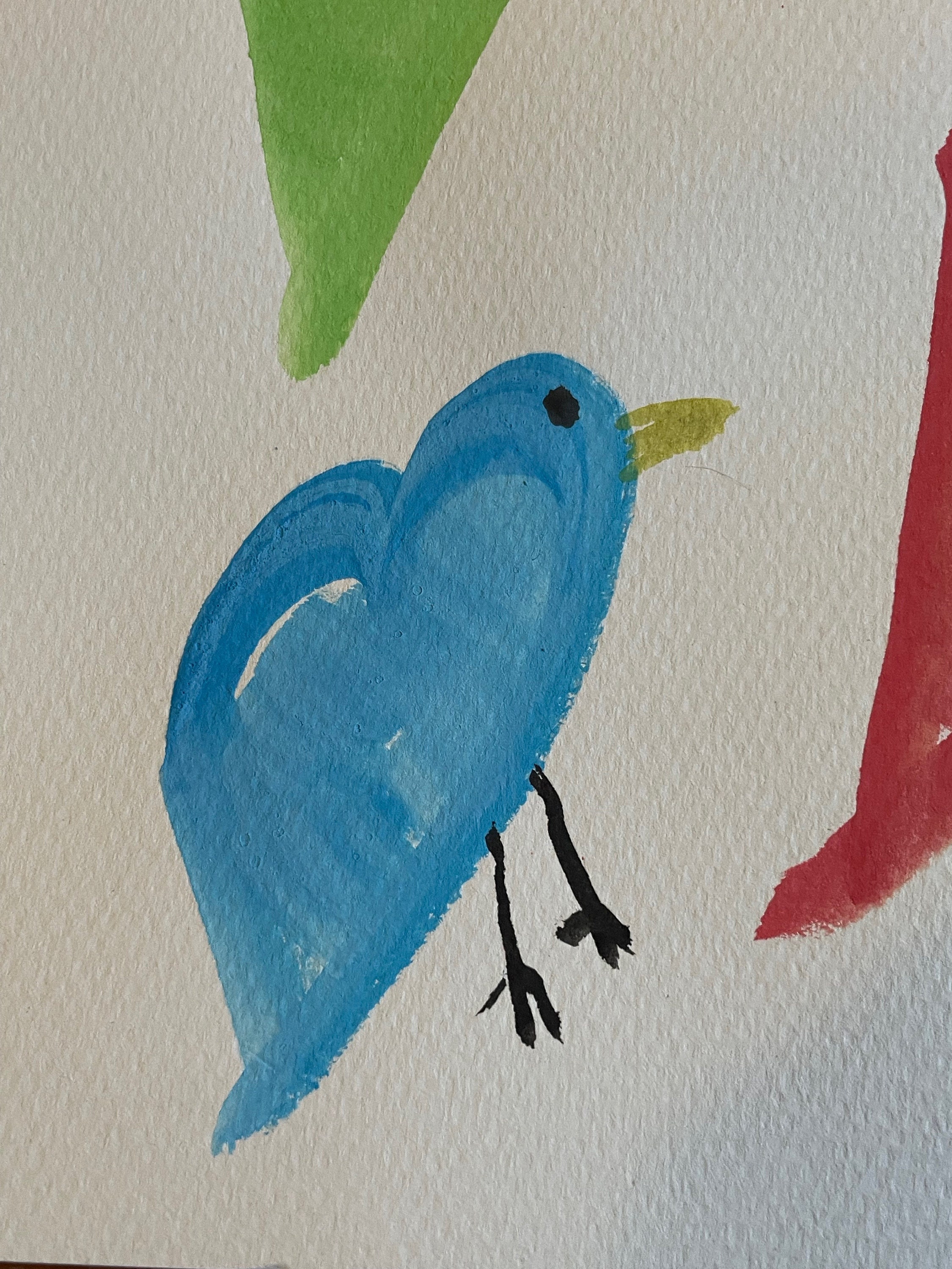 Wacky Birds, Which Side is Up Watercolor Painting - Etsy