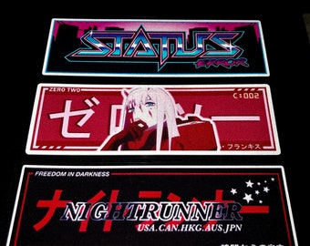 Highly Reflective Japanese JDM Slap Sticker Car Accessory | Etsy