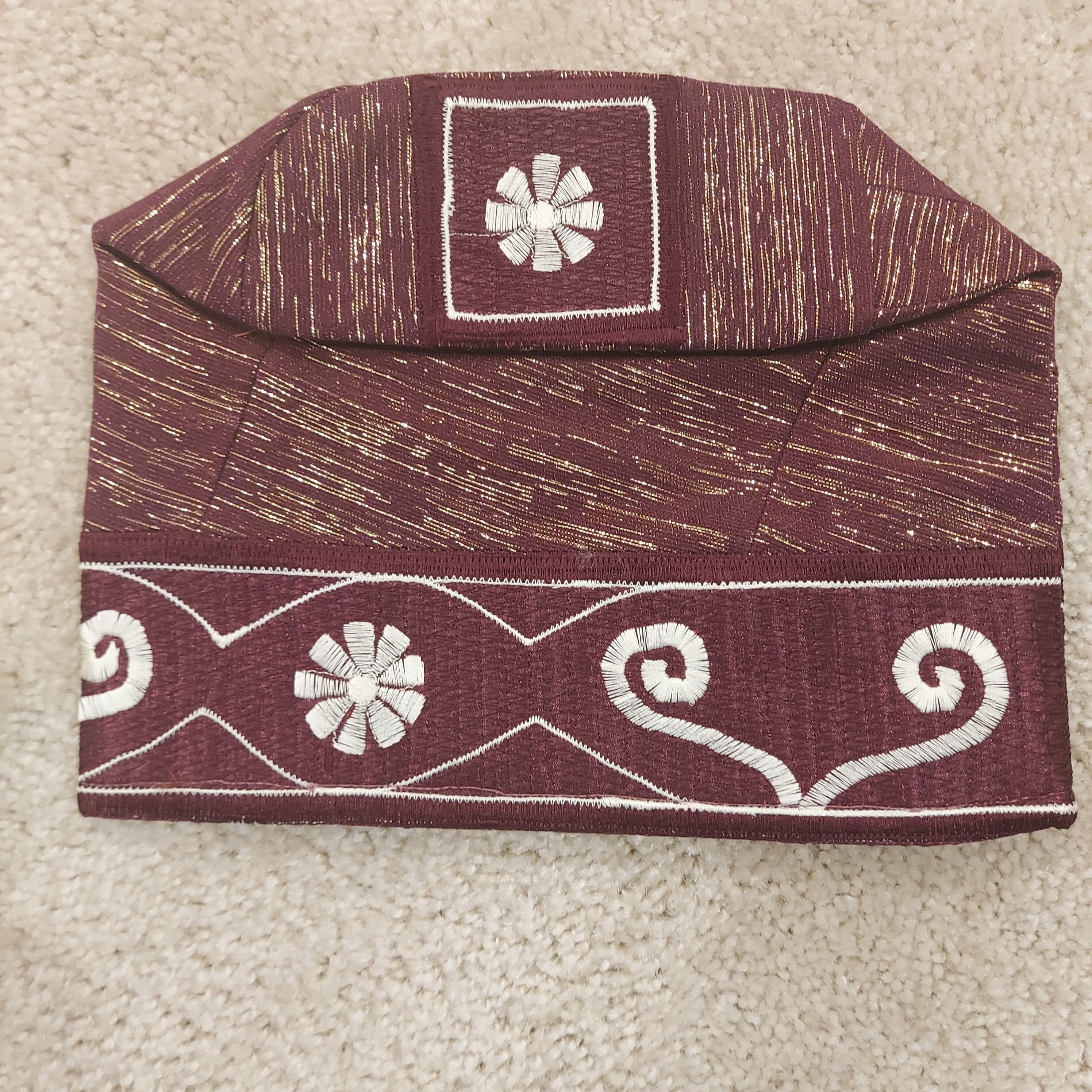 Embellished Autogele Aso Oke for African Weddings and Ceremonies. Comes ...