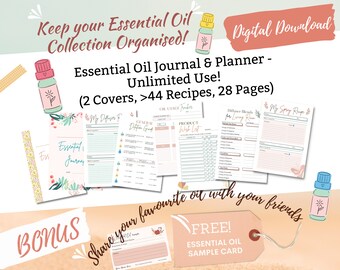 Essential Oil Sample Card - Etsy