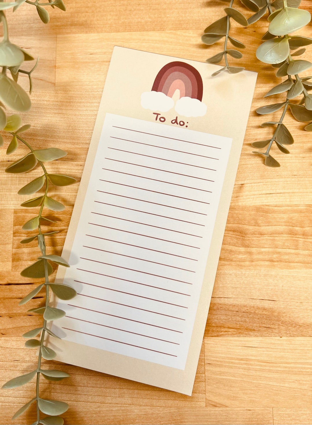 Rainbow to Do List 50 Tear off Sheets Boho Notepads Gifts - Etsy