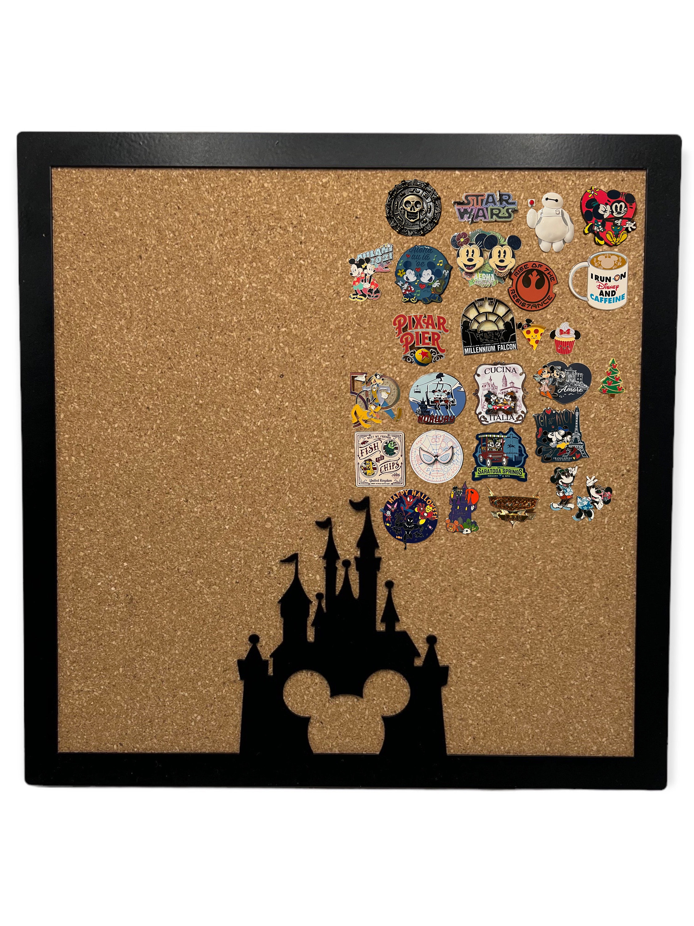 Mouse Pin Cork Board Collector Pin Board Theme Park Trading - Etsy