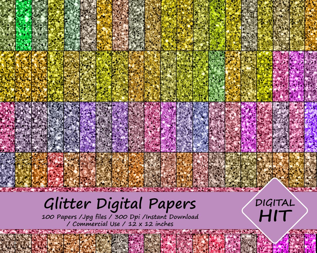 Ombre Glitter Paper Ombre Digital Paper Contact Paper 175x - Etsy