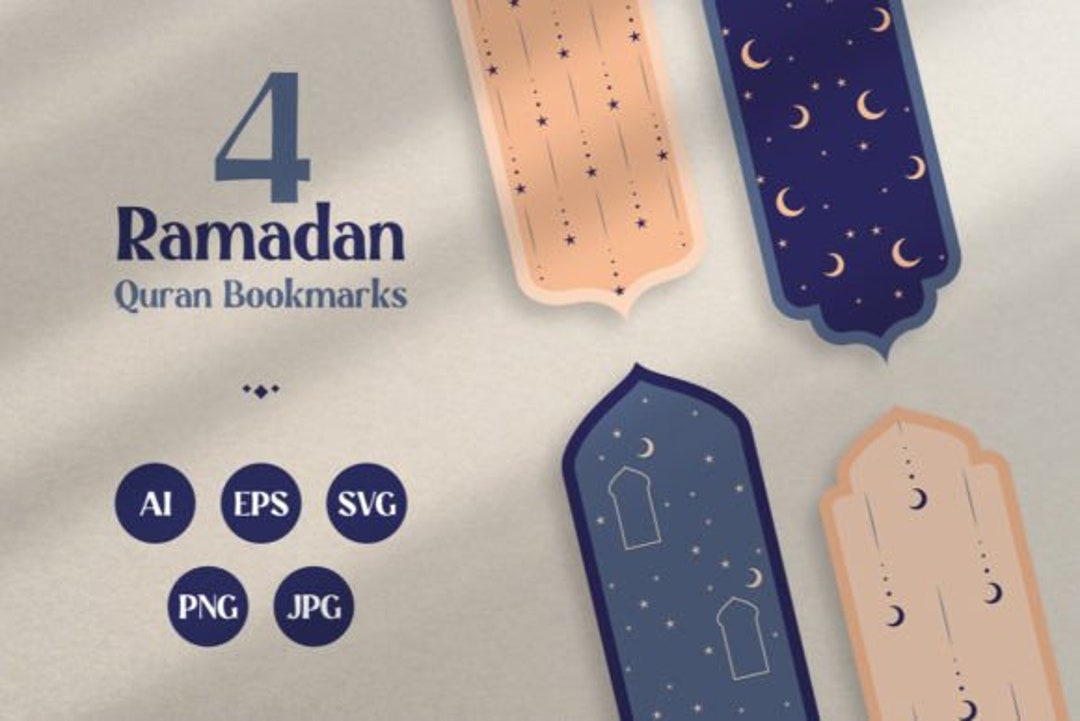 Ramadan Bookmarks Set, Islamic Paper Cut Files - Etsy Canada