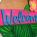 Tropical Leaf Welcome - Etsy