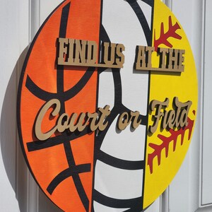 Triple Sport Door Hanger Sign - Etsy