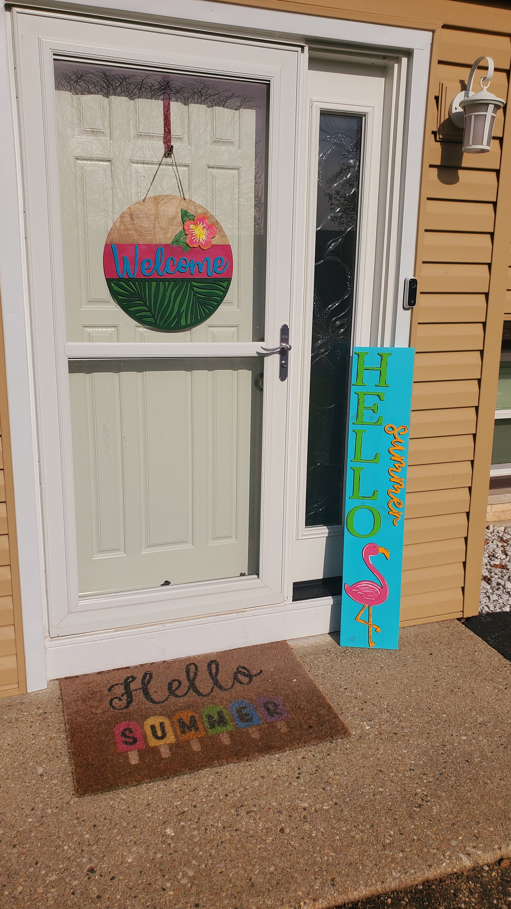 Tropical Hello Summer Porch Leaner - Etsy