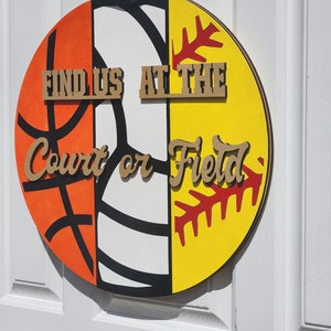Triple Sport Door Hanger Sign - Etsy