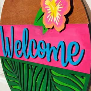 Tropical Leaf Welcome - Etsy