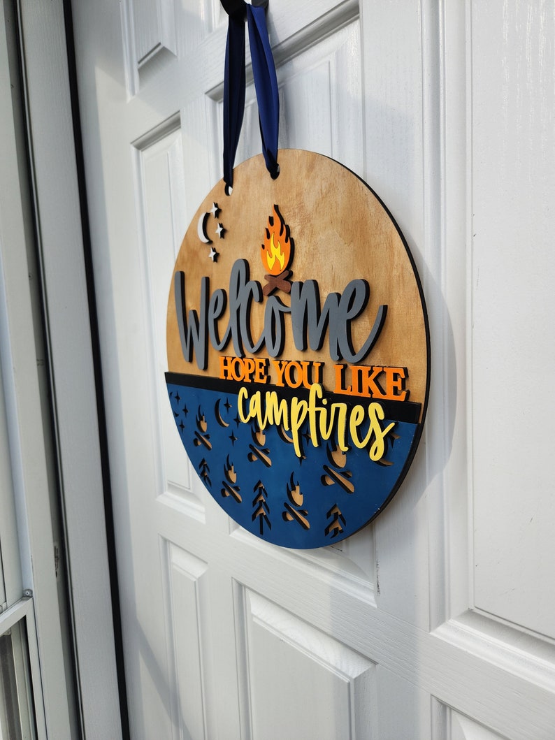 Welcome, Campfires, Fall, Camping - Etsy