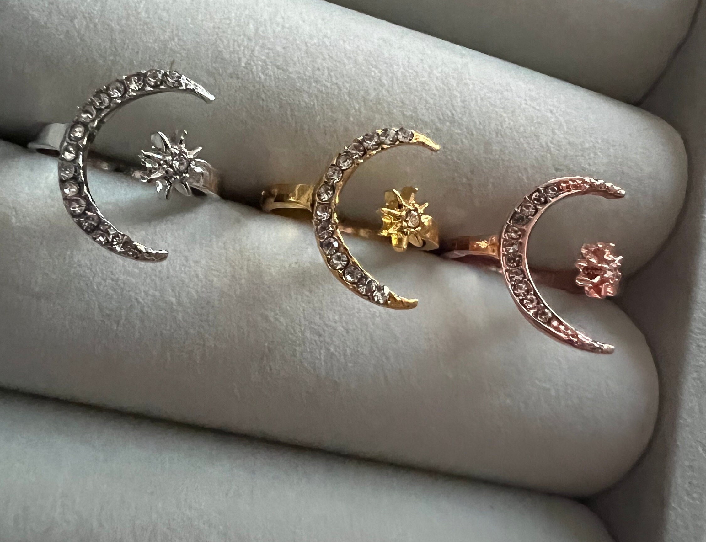 Moon & Star Ring | Pakistan Flag Jewellery | Gift Idea | Celestial ...