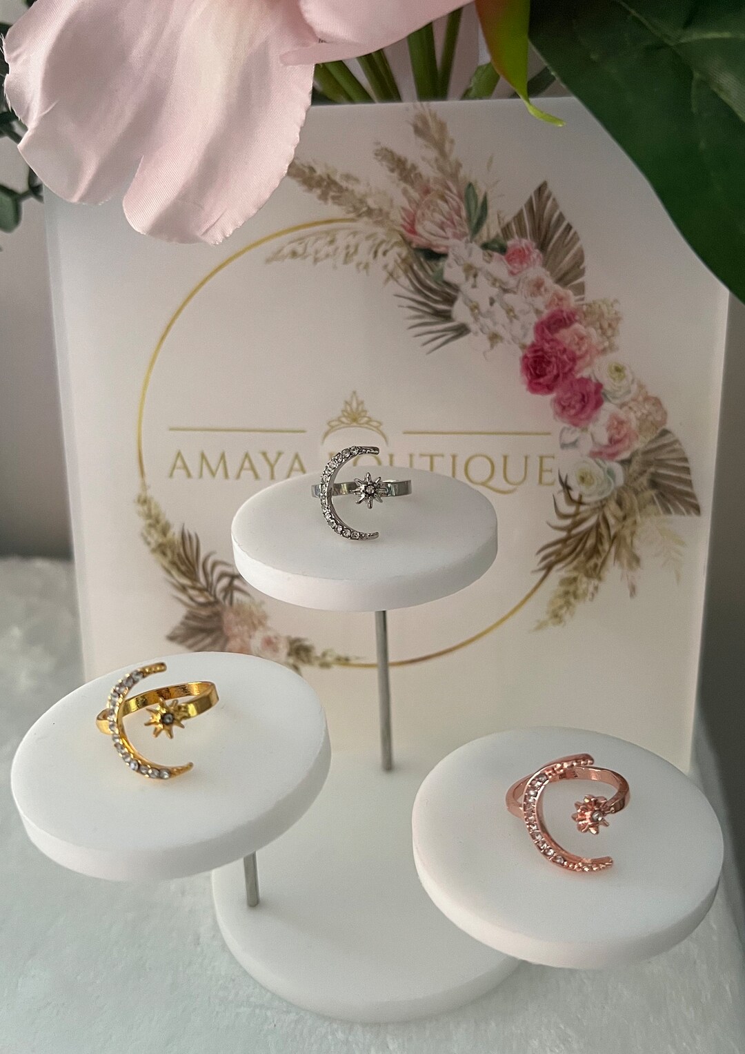 Moon & Star Ring | Pakistan Flag Jewellery | Gift Idea | Celestial ...