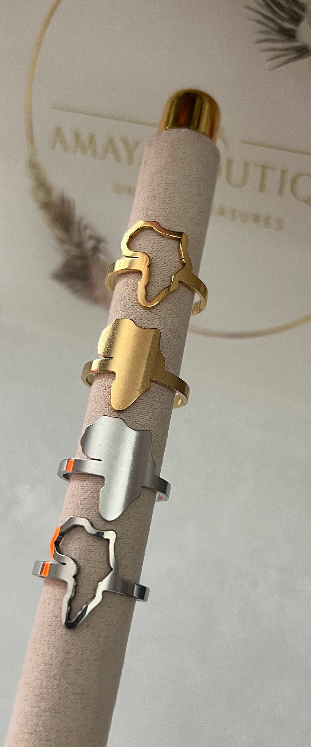 Africa Map Ring | Map Jewellery | Africa Jewellery | - Etsy