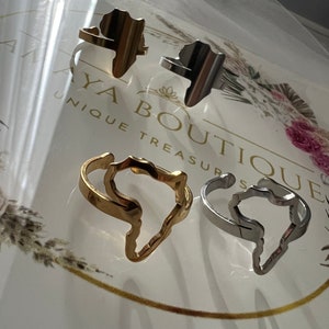 Africa Map Ring | Map Jewellery | Africa Jewellery | - Etsy