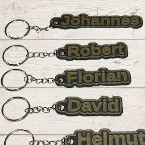 Create Your Own 3D Printed Name Keychain - Fully Customizable and ...