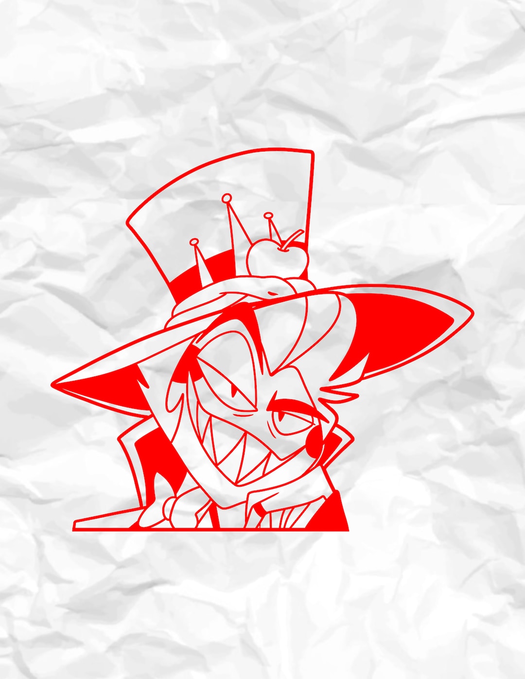 Lucifer "luci" Hazbin Hotel Car Decal | Permanent Vinyl Sticker - Etsy