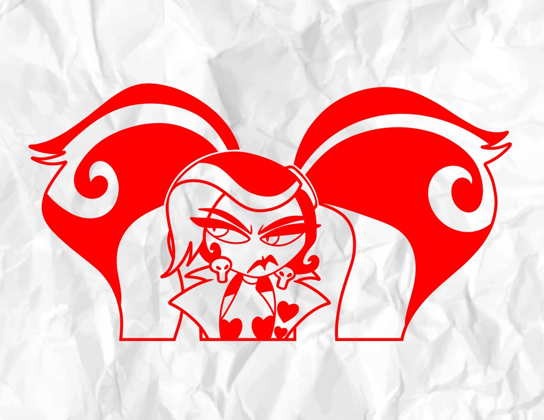 Velvette Hazbin Hotel Car Decal: Permanent Vinyl Sticker - Etsy