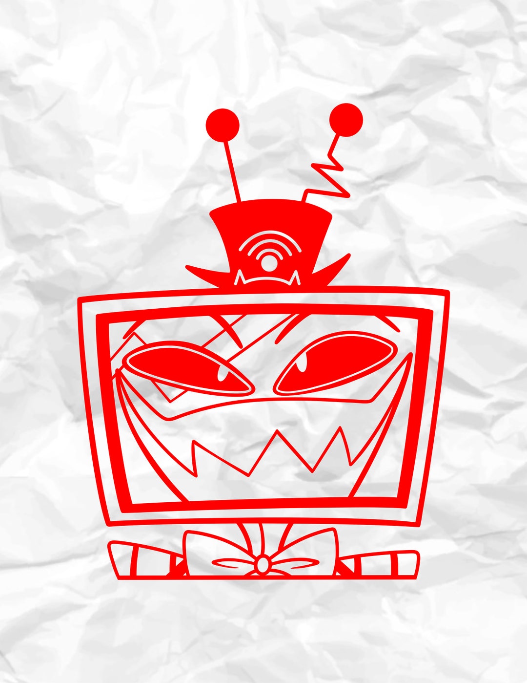 Car Vinyl Decals | Vinyl Sticker | Vinyl Transfer | Car Decal | Vox Hazbin Hotel Decal - Etsy