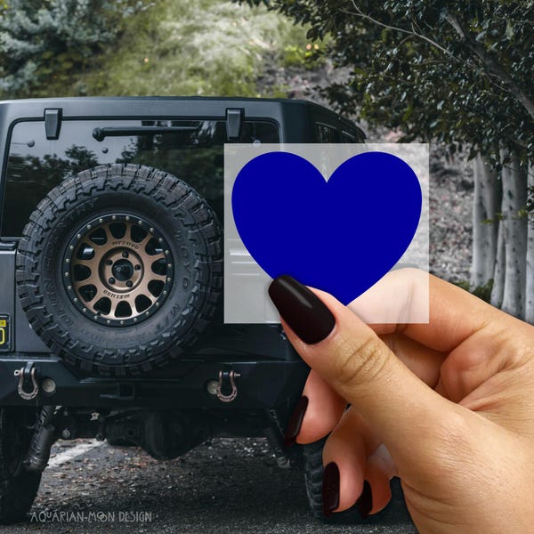 Heart Car Decal - Etsy