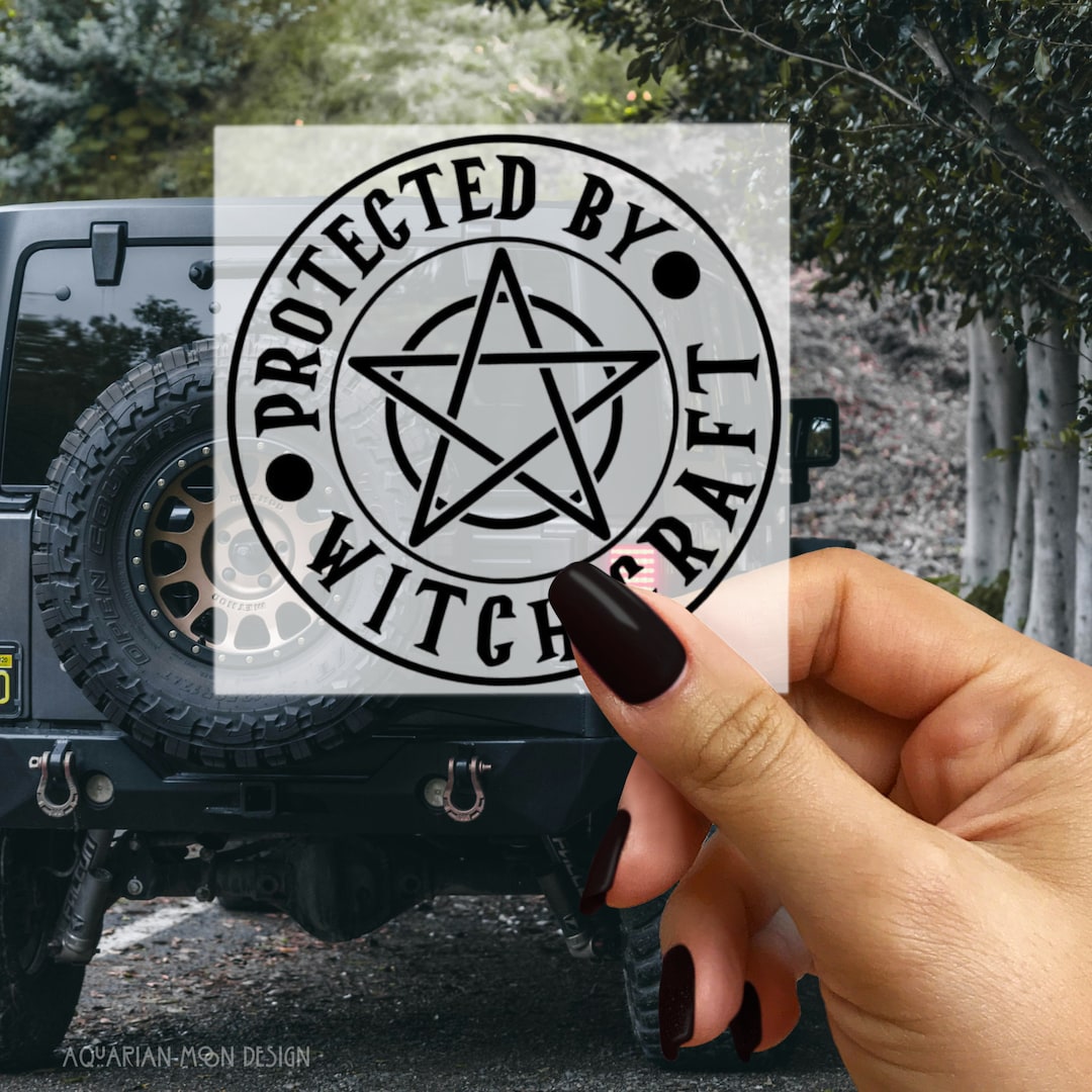 Protected by Witchcraft | Car Vinyl Decals | Vinyl Sticker | Vinyl ...