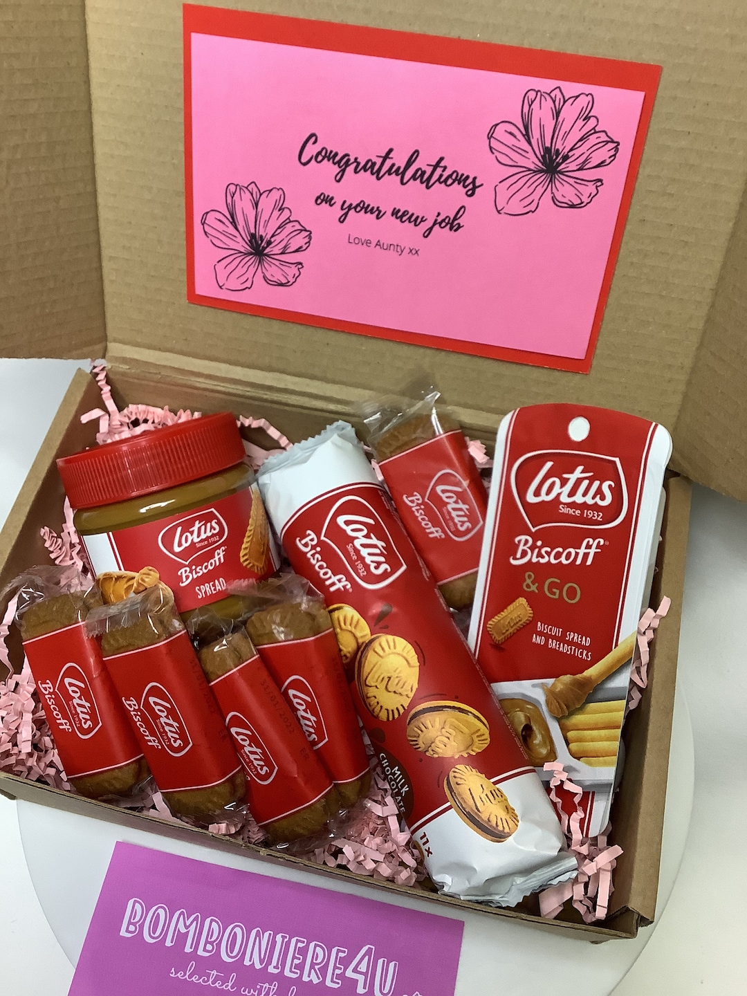 Lotus Biscoff Gift Box X8items/vegetarian Gift Box - Etsy