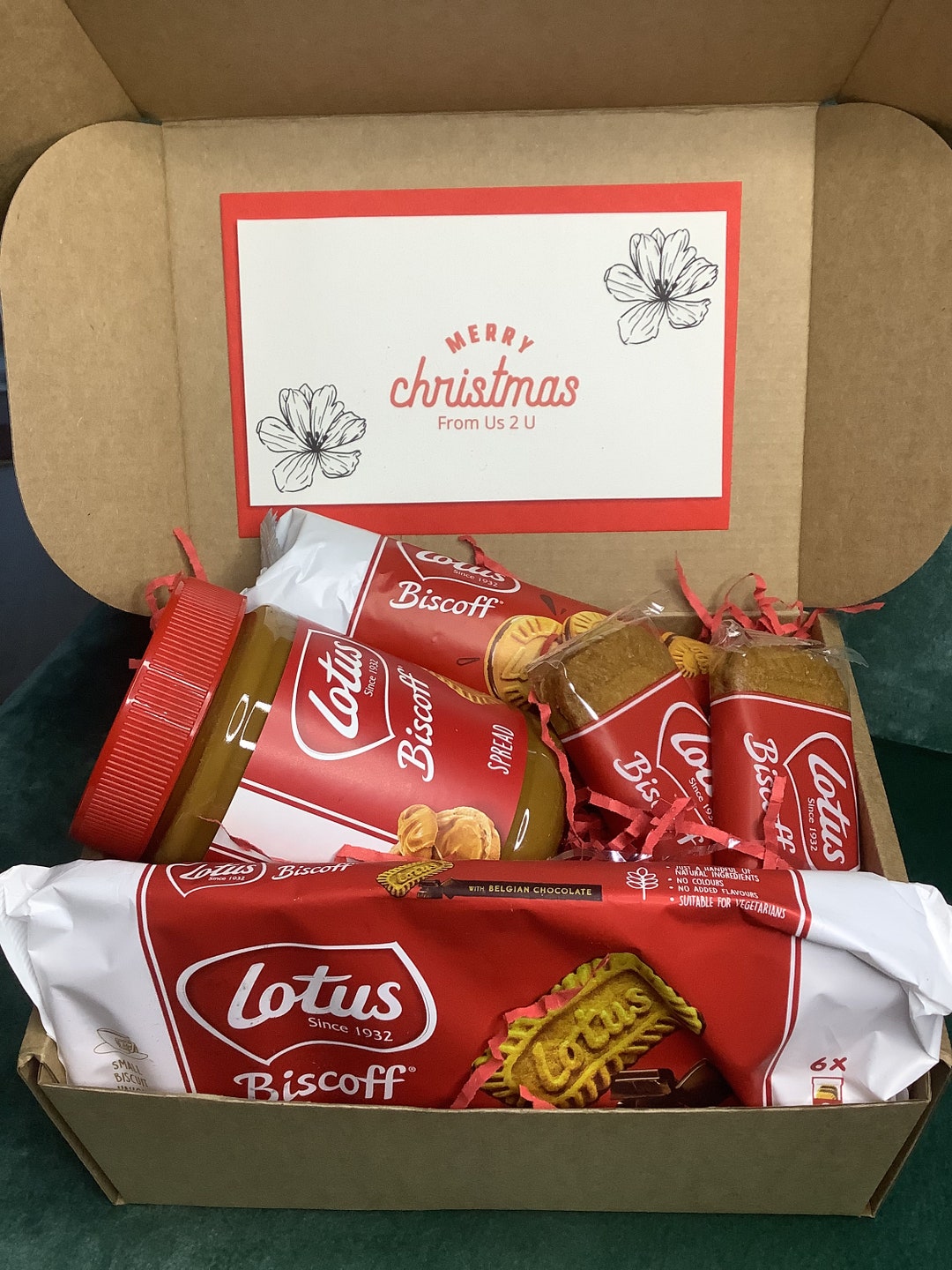 Xmas Gift Box/lotus Biscoff - Etsy UK