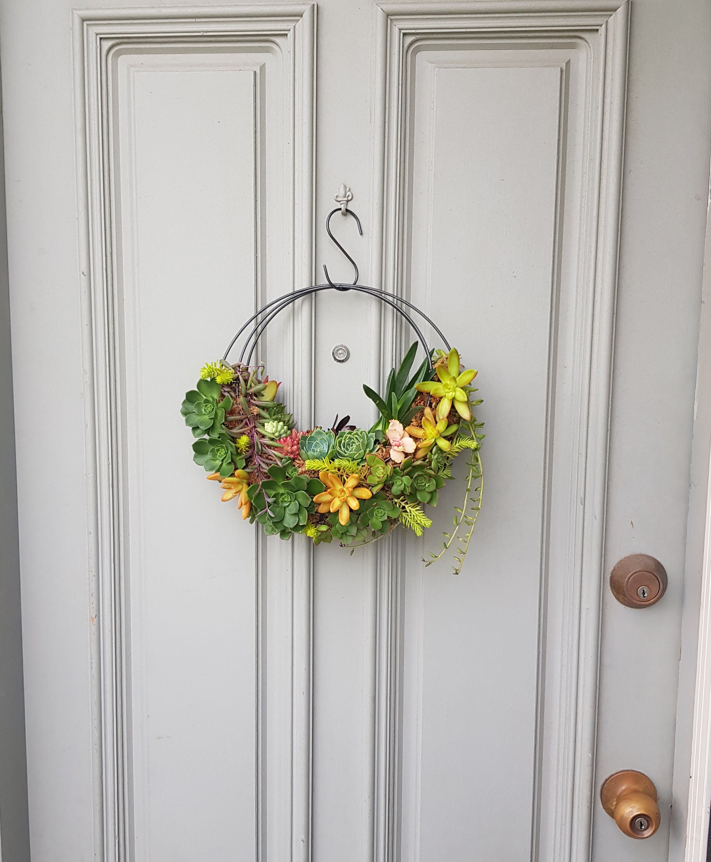 Half-moon Frame 28cm FRAME ONLY for Succulent Wreath - Etsy Australia
