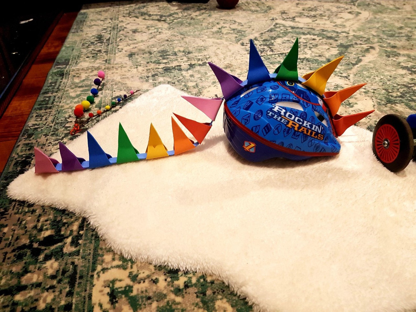 Rainbow Spikes Stick-on EVA Rainbow Spikes for Kids' - Etsy