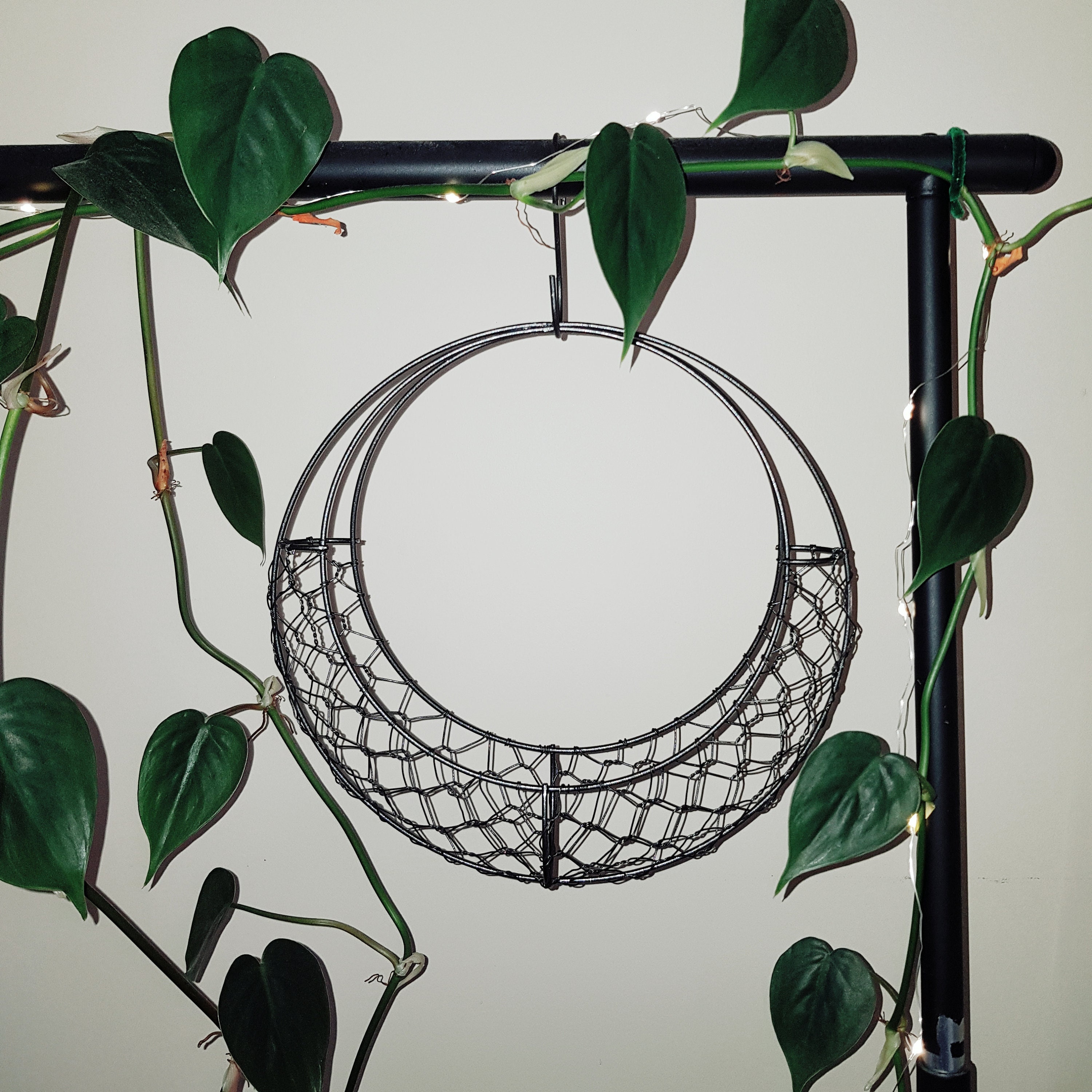 Half-moon Frame 28cm FRAME ONLY for Succulent Wreath Indoor Outdoor ...