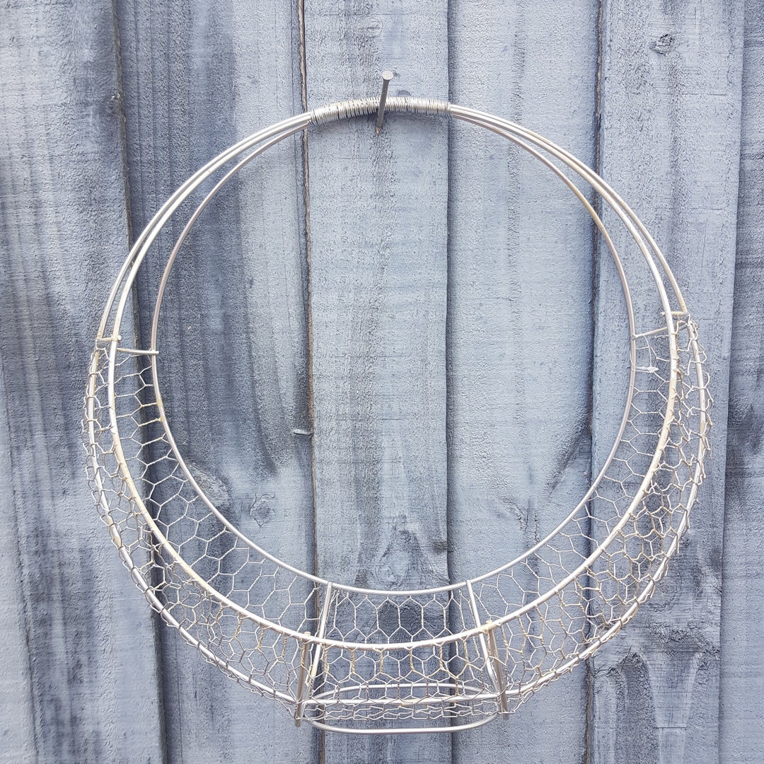 Half-moon Frame 40cm - FRAME ONLY - for Succulent Wreath Indoor Outdoor ...