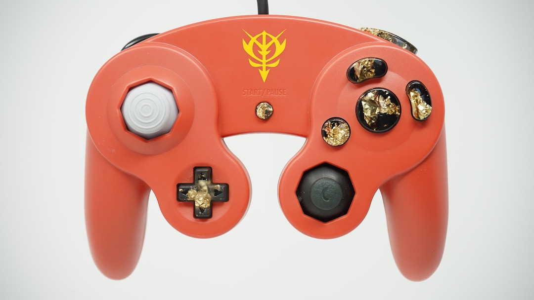 Custom Gamecube Controller Charred Gold - Etsy
